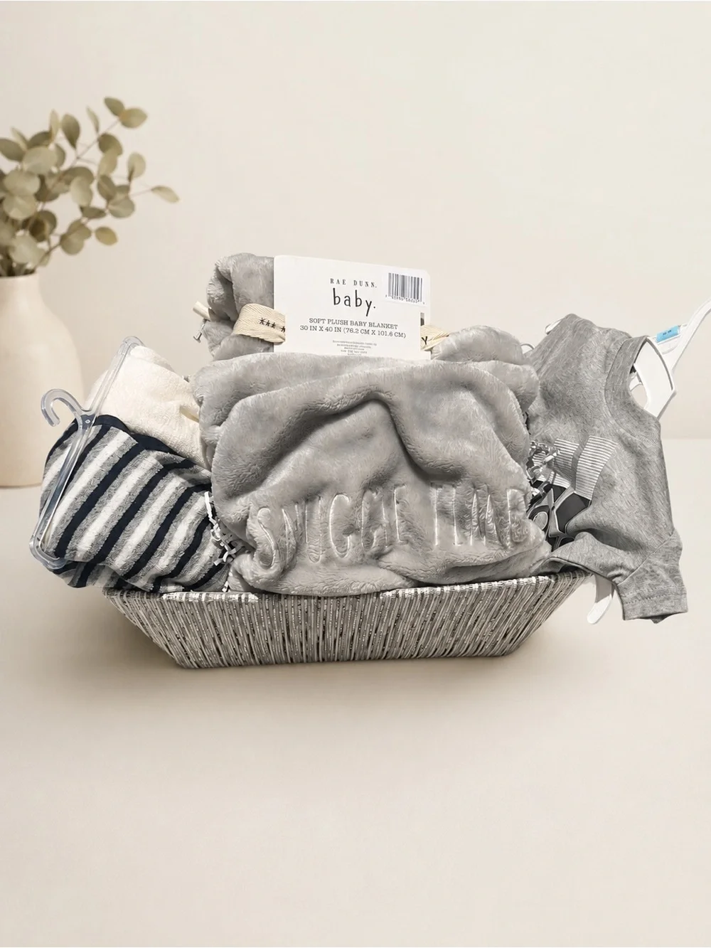 Rae Dunn | Other | Baby Boy Bundle Rae Dunn Baby Gray Plush Blanket ...